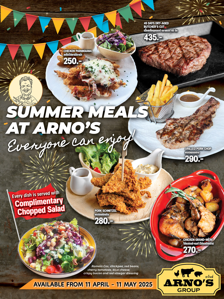 Promotion : Happy Songkran 2025 at Arno’s - ARNO'S GROUP